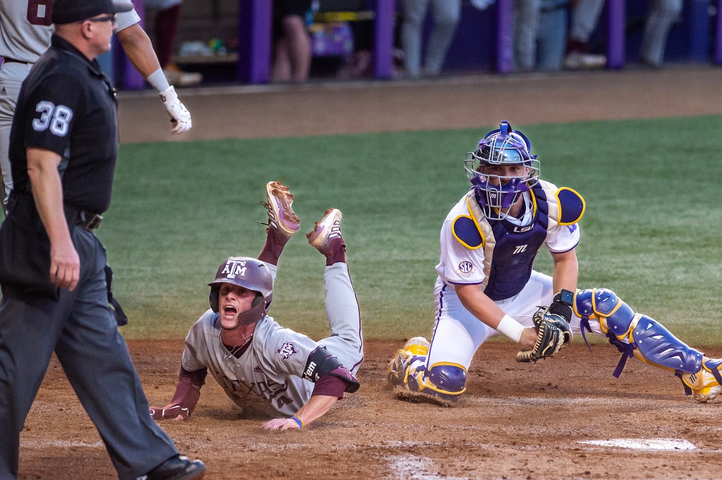 LSU baseball comes from behind against No. 1 Texas A&M to take game one ...