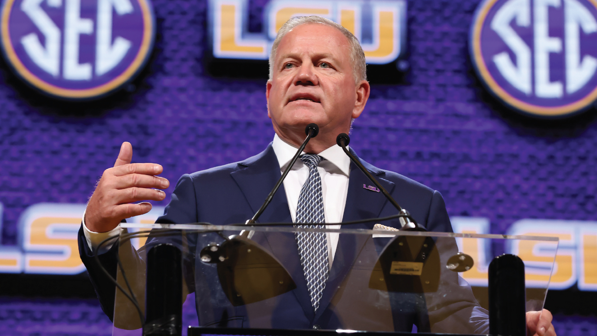 WATCH: LSU football coach Brian Kelly press conference Sept. 5, 2023 ...