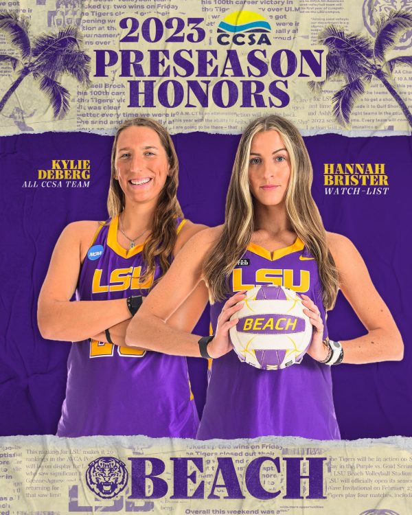 LSU beach volleyball signs grad transfer Breleigh Favre, daughter of ...