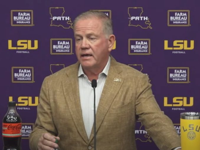 LSU Football Coach Brian Kelly Basks In Afterglow Of 1-0, And Goal Is ...