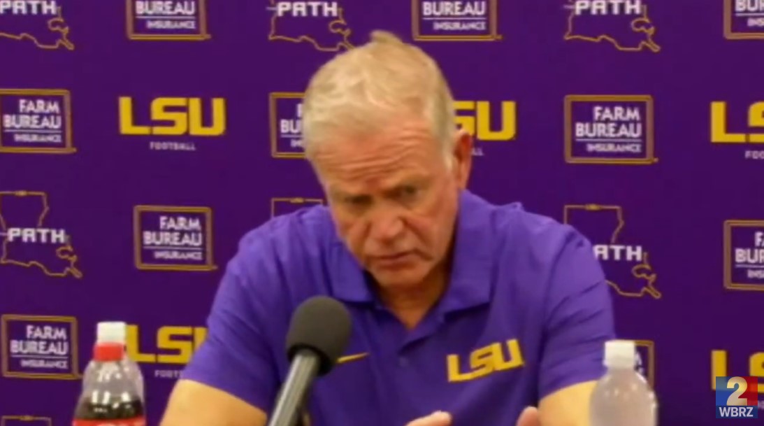 LSU Coach Brian Kelly Talking About Texas A&M Second Half Domination of ...