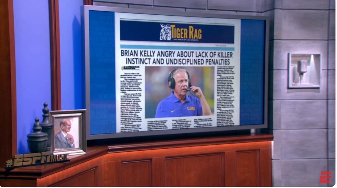 Tiger Rag Editor Glenn Guilbeau talking about Brian Kelly on Paul ...