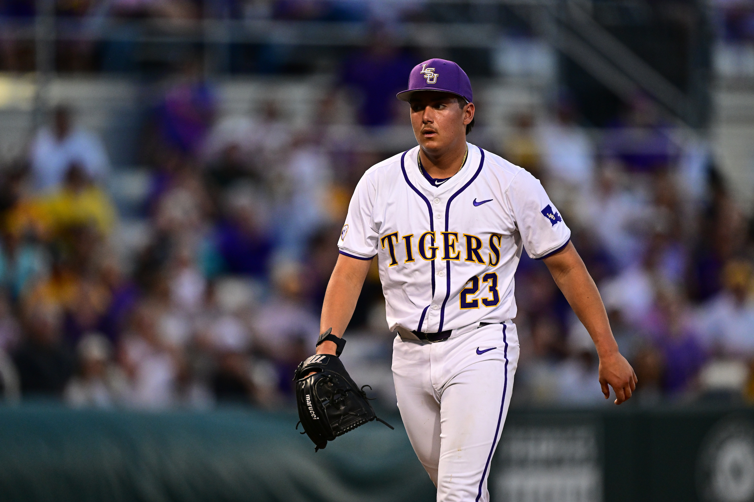 Gage Jump pitches shutout and Tommy White blasts a homer to give LSU ...