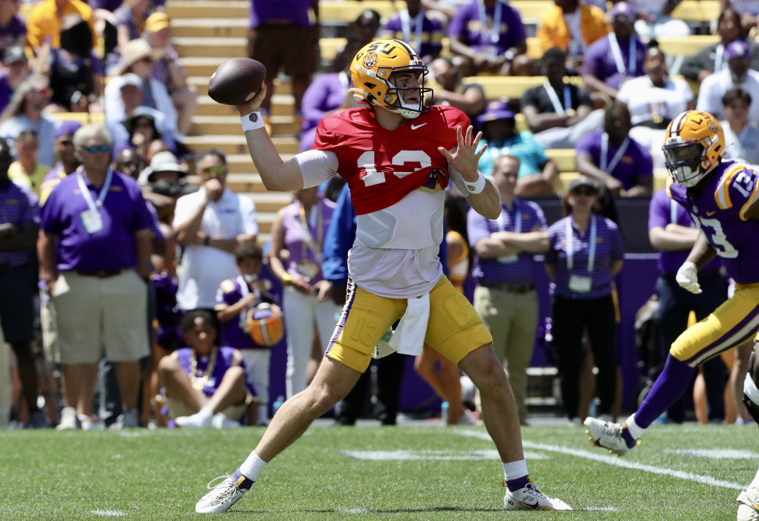 Garrett Nussmeier throws 2 TD passes in LSU spring game | Tiger Rag