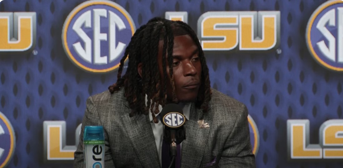 FULL VIDEO: LSU linebacker Harold Perkins at SEC Football Media Days ...