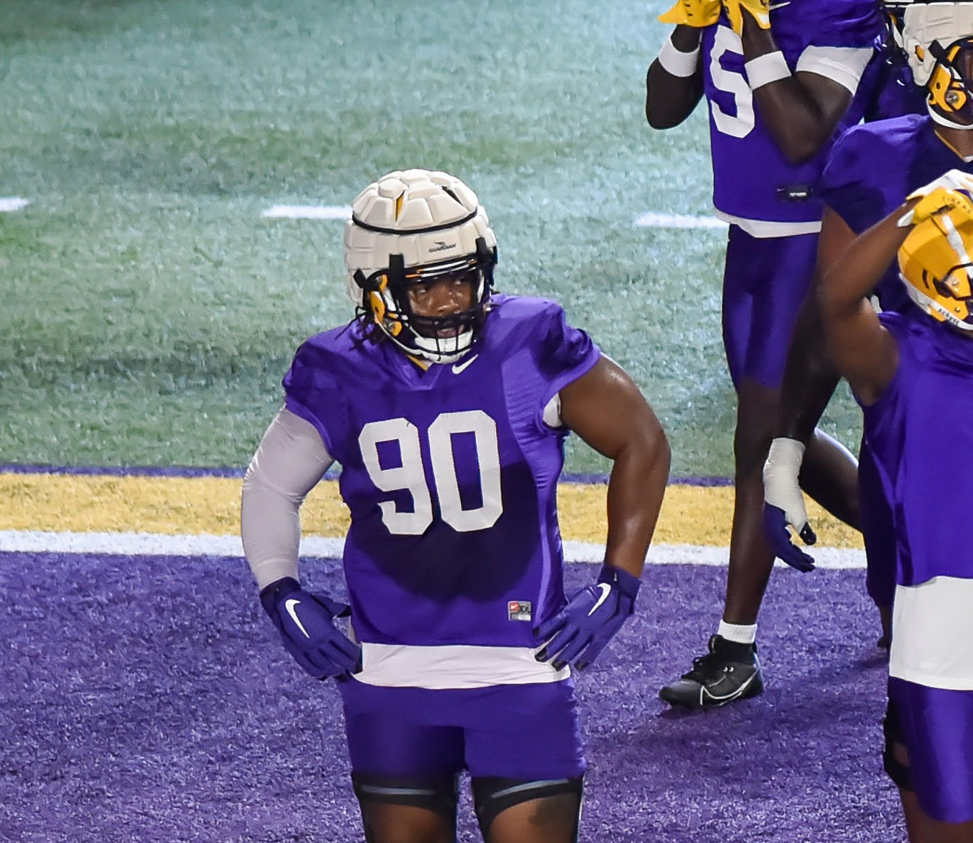 WATCH: LSU defensive tackle Jacobian Guillory talks about Pete Jenkins ...