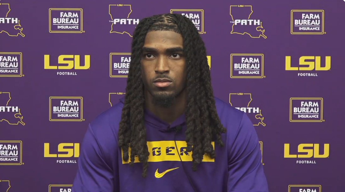 LSU Football Starting Safety Jardin Gilbert Media Availability (Oct. 15 ...