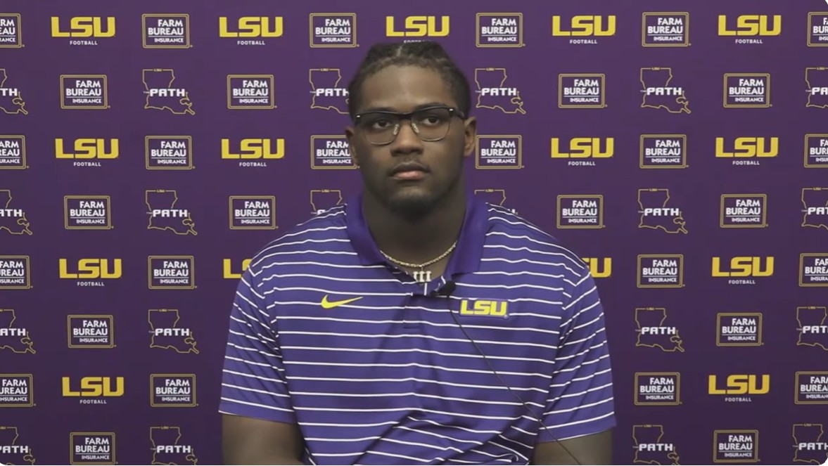 LSU Football OL DJ Chester Tigers spring interview | Tiger Rag