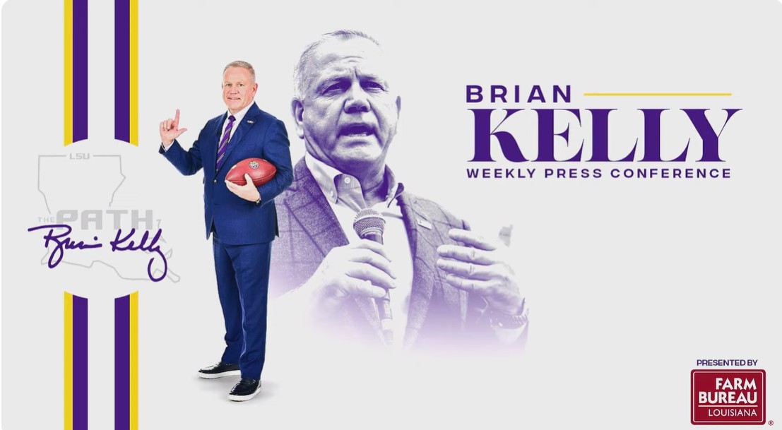 LSU Football Head Coach Brian Kelly Press Conference – Oct. 14, 2024 ...