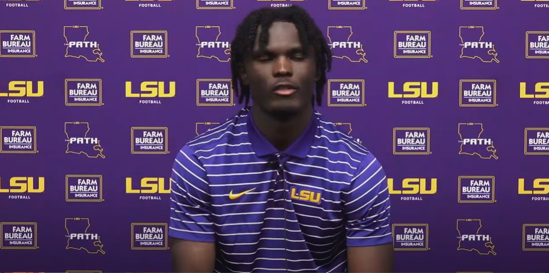 WATCH: LSU cornerback Ashton Stamps Media Availability (Aug. 12, 2024 ...