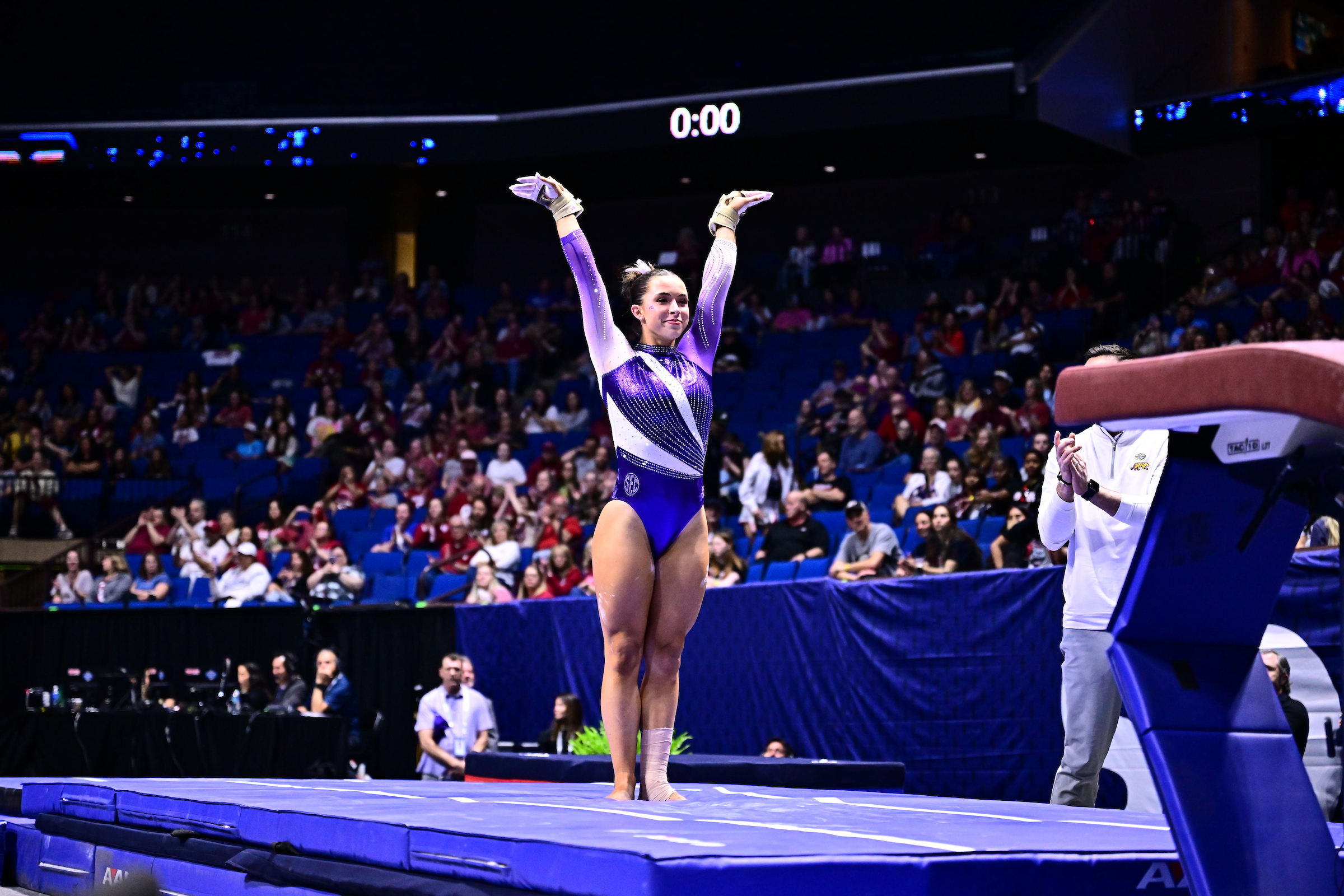 LSU Gymnastics Falls to Third at SEC Championships After Costly Vault ...