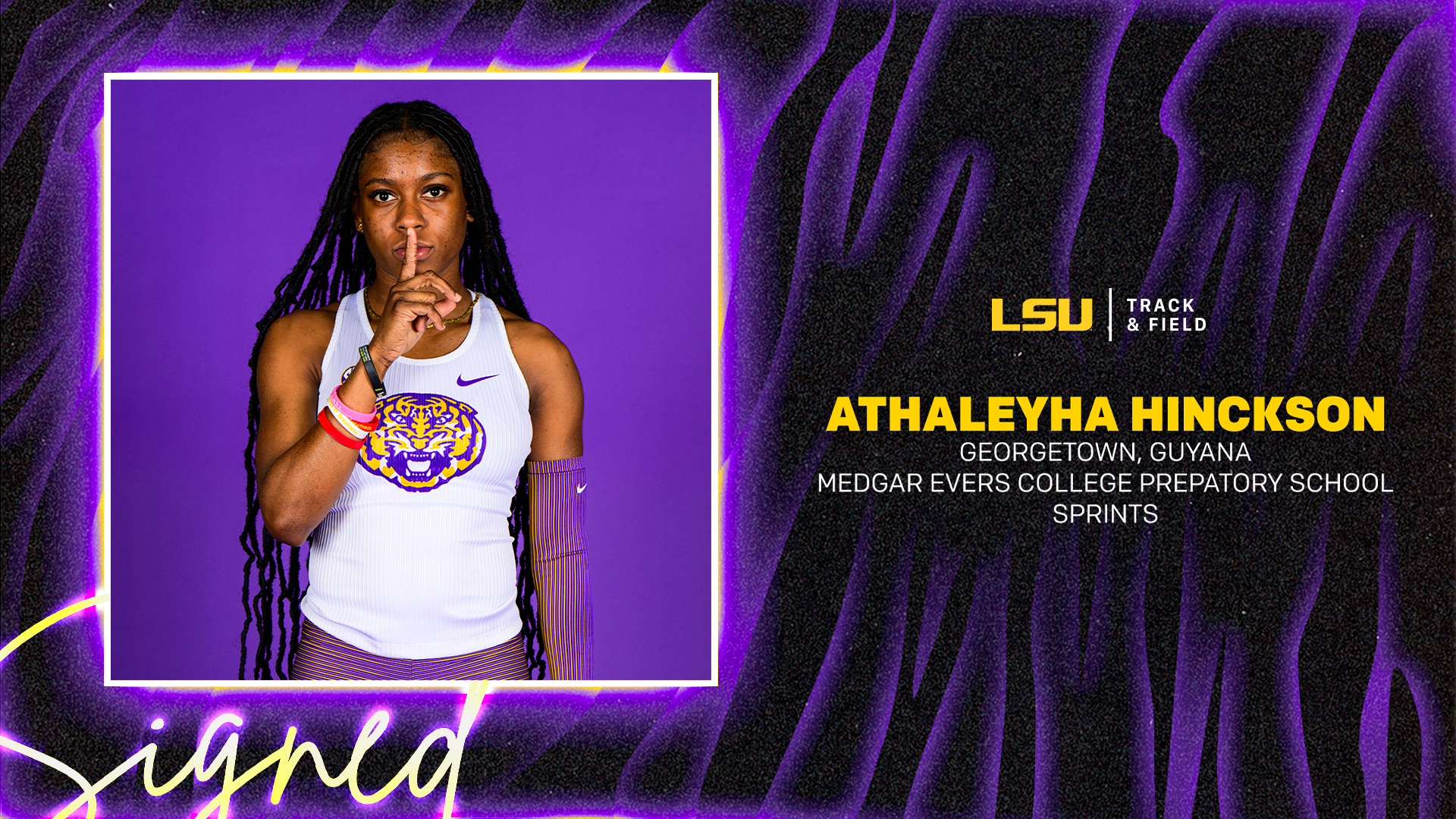 LSU Track & Field Welcomes South American U20 Ace Athaleya Hinkson ...