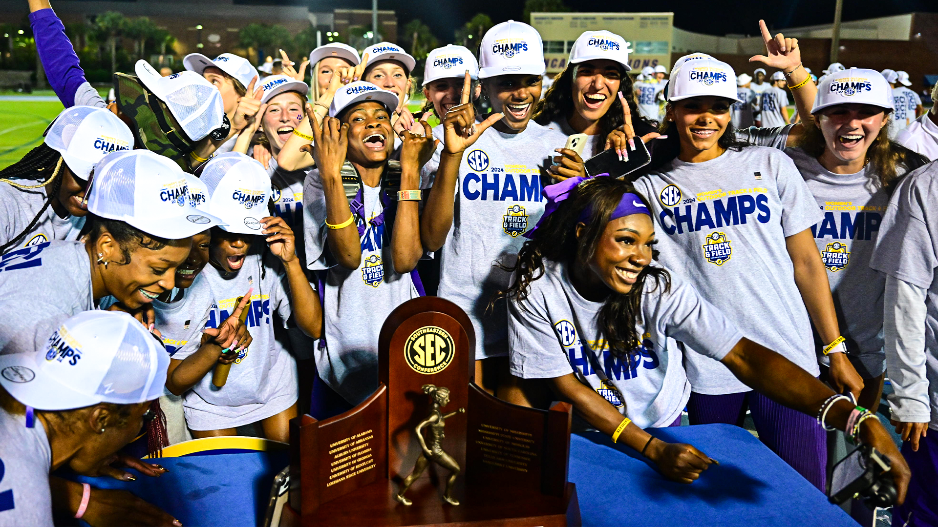 LSU’s Lady Tigers Win Program’s 53rd SEC T&F Championship Title; Five ...
